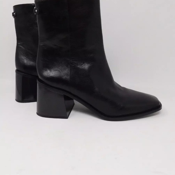 Sam Edelman | Shoes | Sam Edelman Womens Boots Winnie Black Squared Toe ...